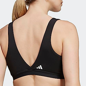 adidas Women's Yoga Essentials Studio Light Support Nursing Bra, Black, Large DD