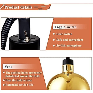 Food Heat Lamp Commercial Food Warmer Lamp 60-180Mm 290Mm Bulb Retractable Heat Lamps Catering Restaurant Or Home Food Warmers,