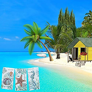 Kay Dee Designs Set of 3 Beachcomber Dual Purpose Terry Kitchen Towels