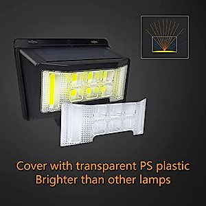 NODINIHU Solar Lights Outdoor,3 Lighting Modes,COB LED Solar Powered Motion Sensor Outdoor Lights,IP65 Waterproof Security Flood Lights,for Garden Yard Patio (2PACK)