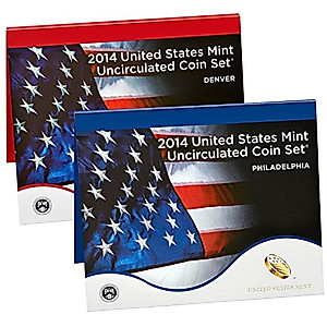 2014 P D US Mint Set 28 Coins in Original Packaging Brilliant Uncirculated