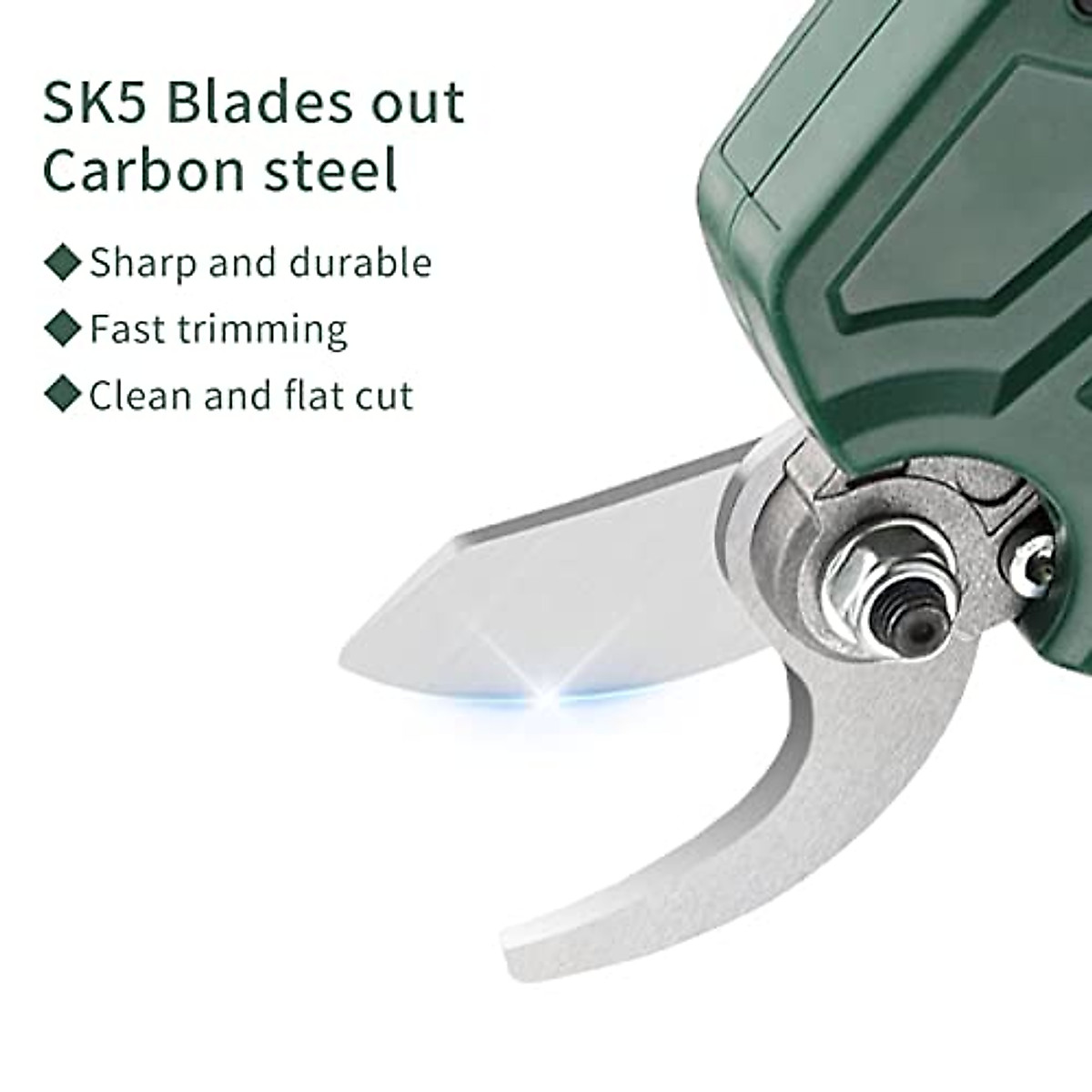 Wopulite Electric Pruning Shears Cordless Rechargeable Power Pruner Scissors Tools (Pruner)