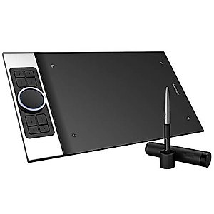 XPPen Deco Pro Medium Graphics Drawing Tablet Ultrathin Digital Pen Tablet with Tilt Function Double Wheel and 8 Shortcut Keys 8192 Levels Pressure 11x6 Inch Working Area