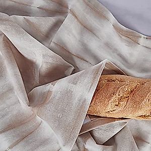 Folkulture Kitchen Towels or Dish Towels for Kitchen, 20x26 Inches Tea Towels with Hanging Loop or Hand Towels, Flour Sack Hand Towels or Farmhouse Kitchen Towels, 100% Cotton, Set of 3, Indie Smoke