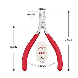P.I.T. 4.5 Inch Model Nipper, Single Blade Gundam Nipper with Non-Slip Grip, Sprue Cutter Hobby Nippers,Model Kit Nippers for Plastic Gunpla Model Building