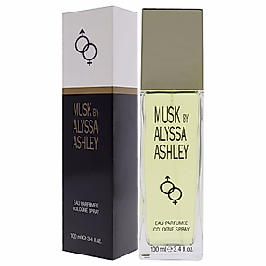 Alyssa Ashley Musk - Perfume for Men and Women with Citrus and Sicilian Bergamot - Long Lasting - Womens Fragrances - 3.4 oz Cologne Spray