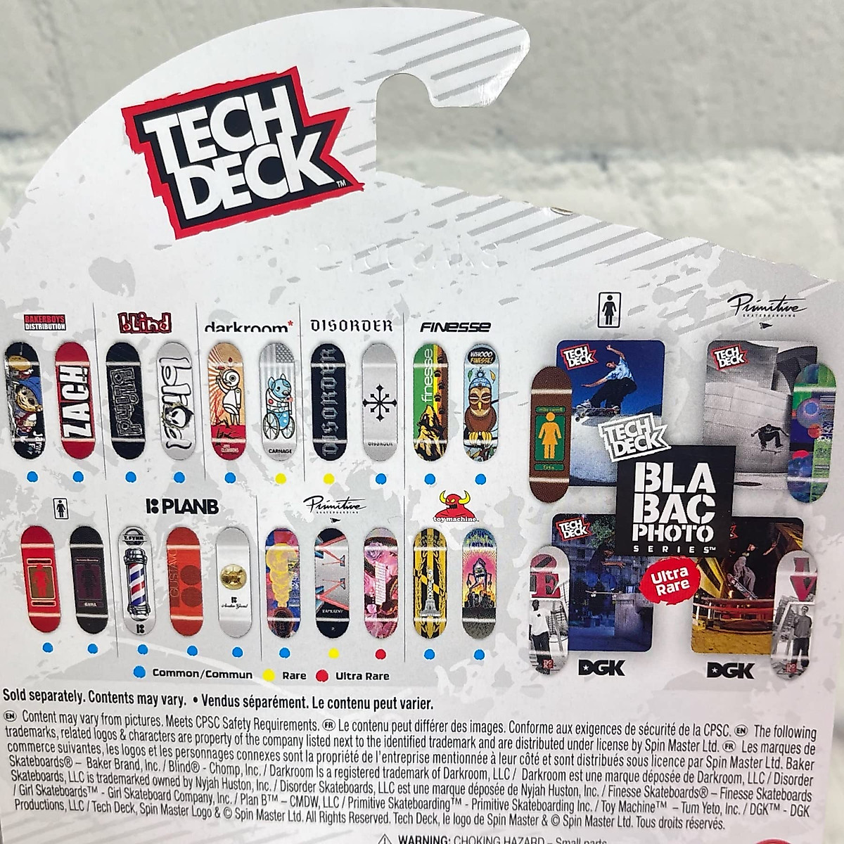 Tech Deck Rare Ultra Rare Series Skateboard Company 96mm Single Fingerboard (Styles Vary)