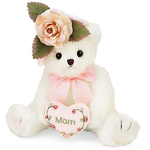 Bearington Mommy Tenderheart White Stuffed Bear, 10 Inch Mommy Teddy Bear