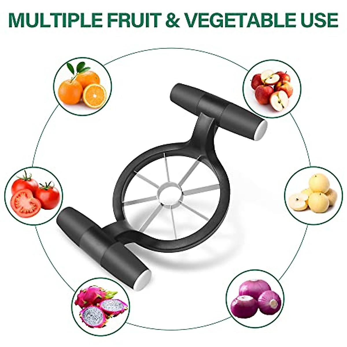 Pressure Absorbing Handles Apple Slicer and Lemon Squeezer, Easy to Use Kitchen Tool