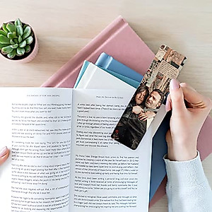 Bookmarks Metal Ruler The Bookography Walking Measure Dead Tassels Collage Bookworm for Markers Christmas Ornament Book Bibliophile Reading Gift Bookmark