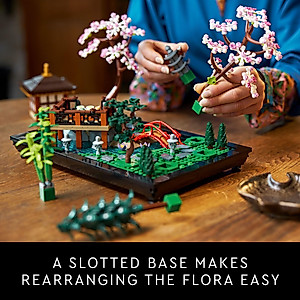 LEGO Icons Tranquil Garden Creative Building Set, A Gift Idea for Adult Fans of Japanese Zen Gardens and Meditation, Build and Display This Home Decor Set for The Home or Office, 10315