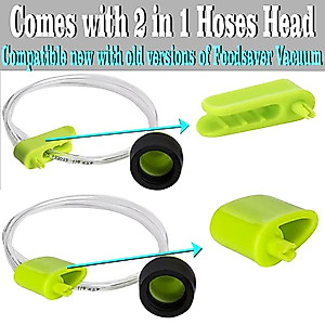 2 piece set Accessory Hose Compatible with FoodSaver ，Compatible FM2000，FA2000， and FM2100 GM FAX12 000 ，Suitable for all sealing zipper bags, wine plugs, seals jar, vacuum sealing agents
