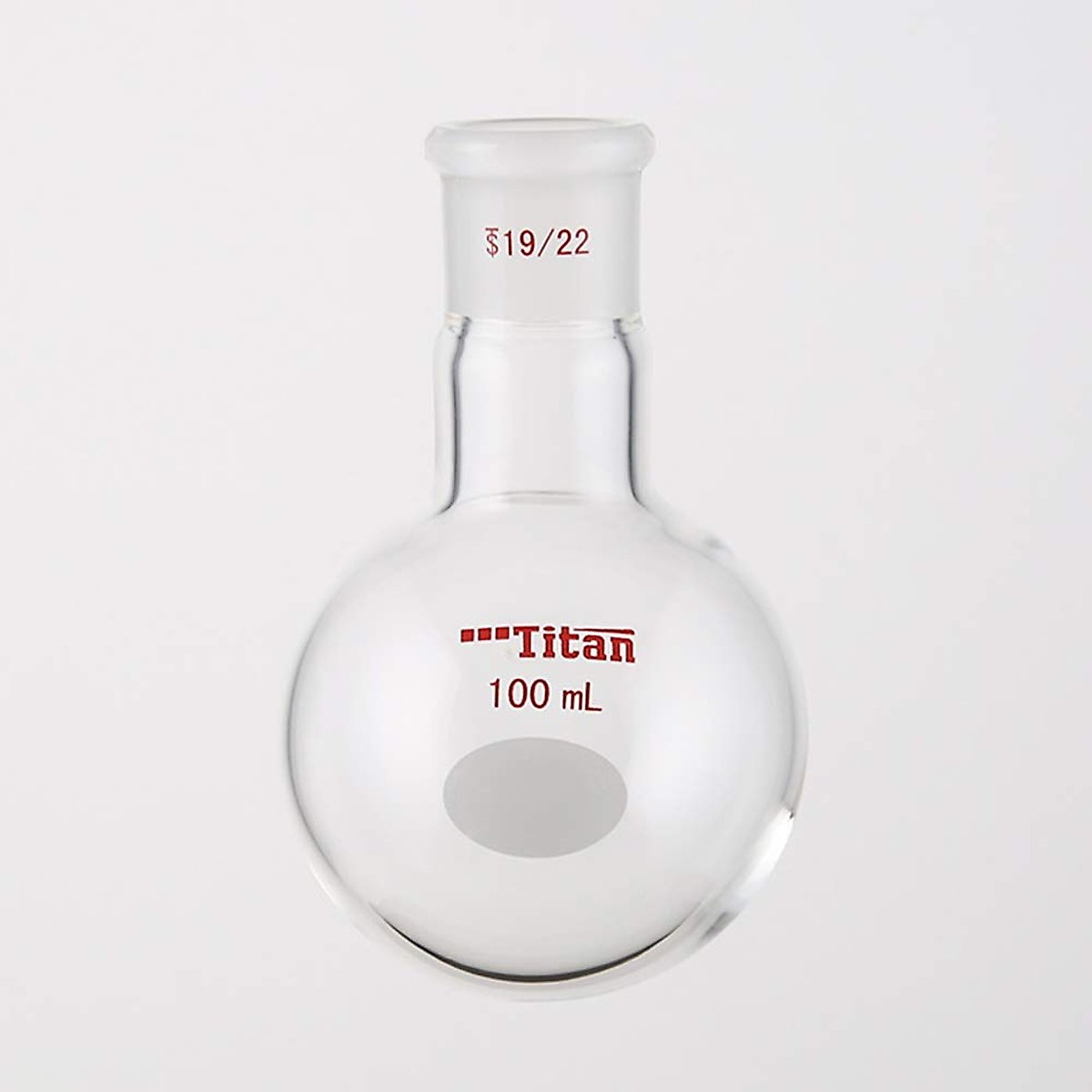 ADAMAS-BETA 100ml Single Neck Round Bottom Boiling Flasks Borosilicate Glass with 19/22 Standard Taper Outer Joint