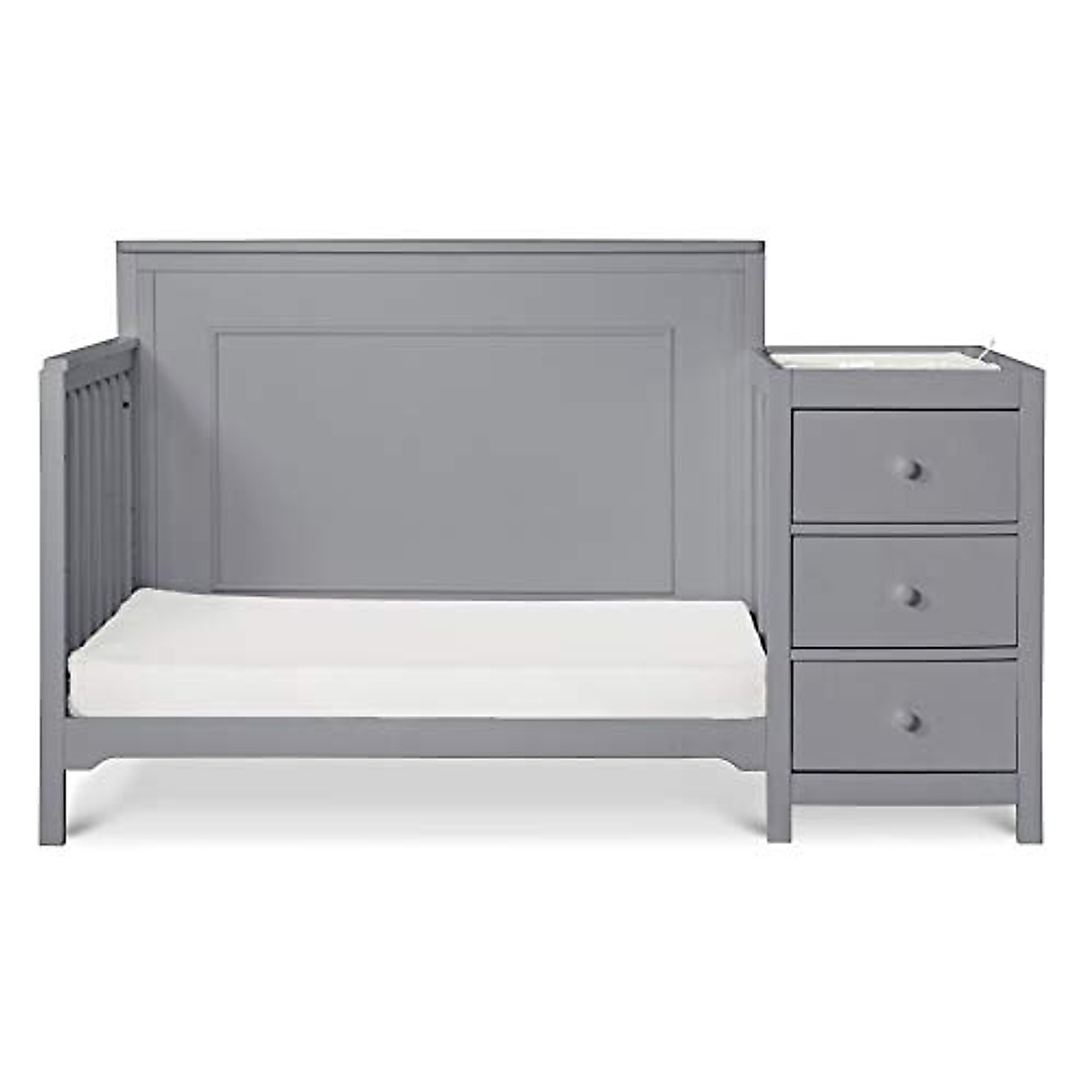 Carter's by DaVinci Dakota 4-in-1 Crib and Changer Combo in Grey, Greenguard Gold Certified