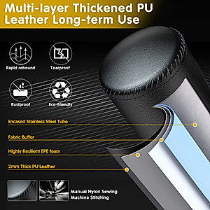 GIKPAL Freestanding Punching Bag, Heavy Boxing Bag with Stand for Adult Teens Kids, Kickboxing Bag with Suction Cup Base for MMA Muay Thai Fitness