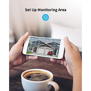 2500 Lumens Floodlight Camera Outdoor, Security Cam with Motion-Activated Light, Motion Detection and Siren Alarm, Waterproof (Black)