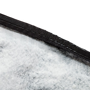 Fire Sense 60370 Patio Wood Burning Patio Fireplaces Vinyl Cover Outdoor Protective Felt Lined Interior 10 Gauge Vinyl Waterproof Weather Resistant Cover with Zipper & Fabric Ties - Black