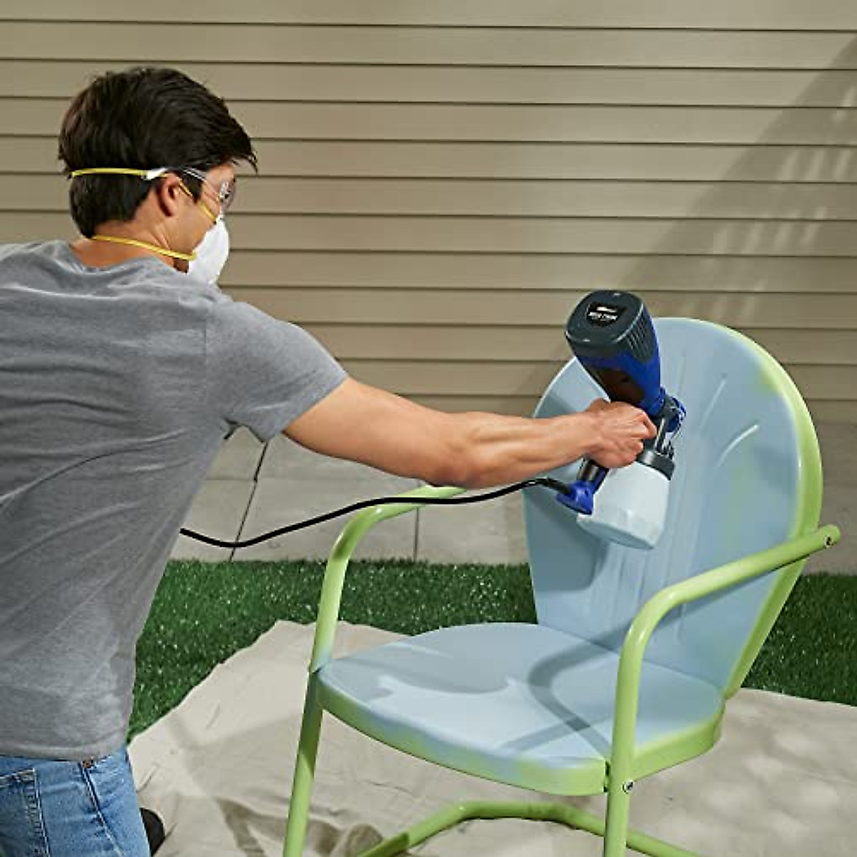 HomeRight 2412331 Quick Finish HVLP Paint Sprayer Power Painter, Spray Gun for Crafting and Furniture