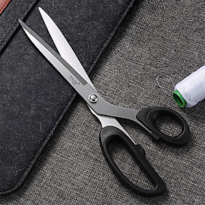 Mr.do Fabric Scissors 10 inch Sewing Scissors All Purpose Sharp Heavy Duty Fabric Scissors for Cutting Clothes Leather Classic Stainless Steel Professional Fabric Shears for Tailor Office Home