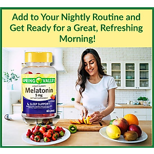 PREMIUM-FUSION Melatonin Gummies 5mg for Adults. Sleep Support from Spring Valley + Guide to Supplements