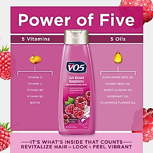 Vo5 Alberto Herbal Escapes Balancing Shampoo Sun Kissed Raspberry 12.5OZ (Pack of 6)