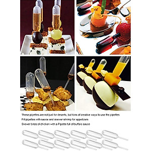 350pcs 4ml Mini Squeeze Transfer Cupcakes Pipettes-Disposable Plastic Droppers for Cupcake,Dessert,Strawberries and Chocolate