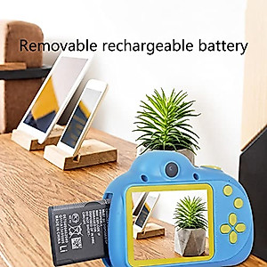 Kids Camera for Girls, 2.4 inch IPS Screen HD 1280P 16x Zoom Children Gift Digital Video Vlogging Cameras,Shake-proof And Fall Proof Game Sports Kids Selfie Camera with 32G SD Memory Card (Blue)