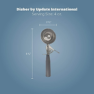 Update International (DP-8) 4 oz Stainless Steel Disher,Grey