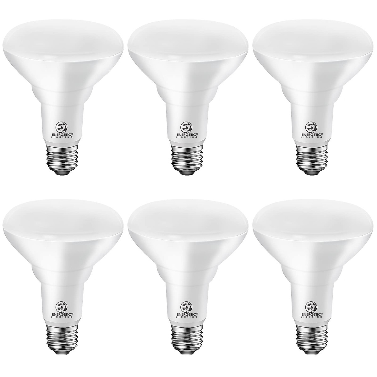 Energetic [Energy Star] LED BR30 Flood Light Bulbs Indoor, Daylight 5000K, Dimmable, 65 Watts Recessed Light Bulbs for Cans, 750 Lumens, UL Listed, 6 Pack