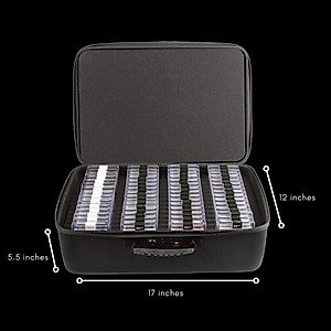 Card Titan Pro One Touch Card Holder with Zipper Lock - Trading Card Storage Box Fits 60 One Touch Magnetic Cases - Compatible with Project 2020 and Project 70 Sets - Great Trading Card Case