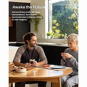 SPINN Espresso & Coffee Machine, Smart WiFi Automatic Coffee Maker, Cold Brew & Espresso Machine Combo with Programmable Centrifugal Brewing & Grinder, Water Supply Line Compatible, No Refills, Silver