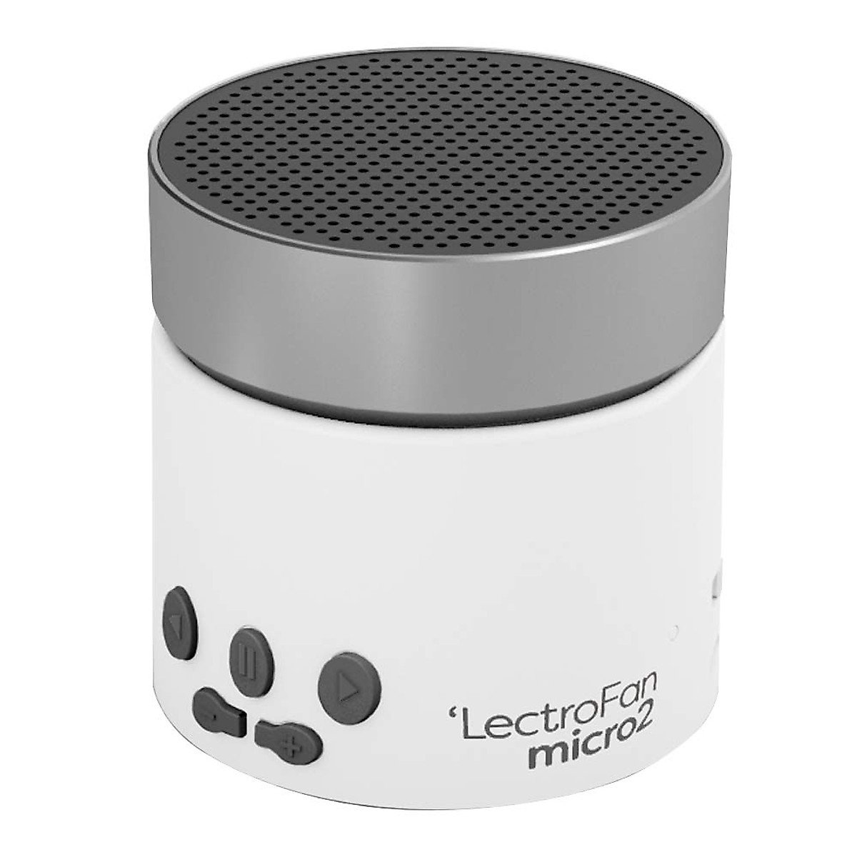 LectroFan Micro2 Non-Looping Sound Machine and Stereo Bluetooth Speaker with White Noise, Fan, and Ocean Sounds for Sleep, Relaxation, Privacy, Study, and Audio Streaming