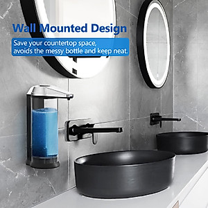 Automatic Soap Dispenser, 17oz/500ml Touchless Battery Operated Hand Soap Dispenser with Adjustable Soap Volume, Liquid Dish Soap Dispenser Touchless for Kitchen Sink Bathroom Commercial, Chrome