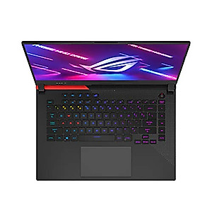 ASUS ROG Strix G15 (2021) Gaming Laptop, 15.6” 300Hz IPS Type FHD Display, NVIDIA GeForce RTX 3070, AMD Ryzen R9-5900HX, 16GB DDR4, 1TB PCIe NVMe SSD, RGB Keyboard, Windows 10, G513QR-ES96