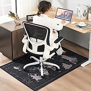 Office Chair Mat for Hardwood & Tile Floor, Desk Chair Mat,55"x35" Computer Rolling Chair Mat,, Splat Mat for Under High Chair ,Large Anti-Slip Floor Protector for Home Ofiice