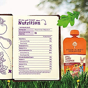 Peter Rabbit Organics Apple, Carrot and Pumpkin Puree, 4.4 Ounce (Pack of 10)