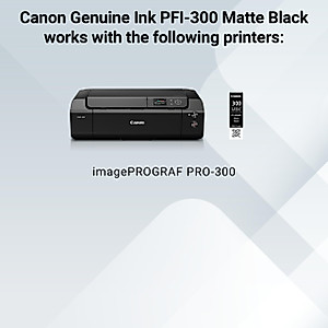 Canon PFI-300 Lucia PRO Ink, Matte Black, Compatible to imagePROGRAF PRO-300 Printer, Standard (4192C002)