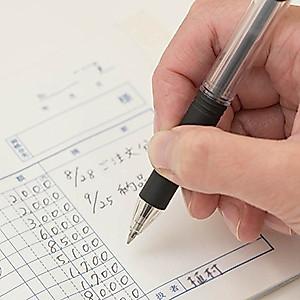 Pentel XBK127-A Oil-Based Ballpoint Pen, Dote-Ball 0.03 inches (0.7 mm), Black, Pack of 5