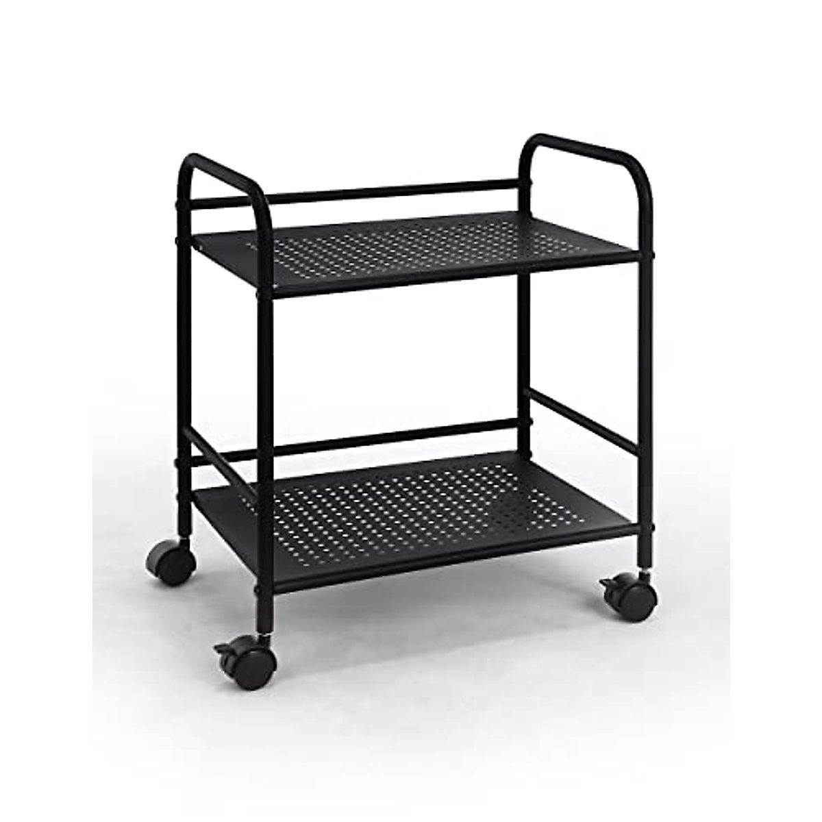 SunnyPoint Minimalist Style Utility Rolling Shelf Cart (BLK)