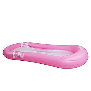 SUNSHINEMALL Inflatable Pool Float, Multi-Purpose Pool Hammock (Saddle, Lounge Chair, Hammock, Drifter) Pool Chair, Portable Water Hammock (Pink-68x32x8inch)