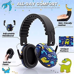 RIIKUNTEK Kids Ear Protection Safety Ear Muffs - SNR 27dB Noise Cancelling Headphones for Kids, Toddlers, Teens, Autism, Hearing Protection Earmuffs for Concerts, Fireworks, Sports Events, Air Shows