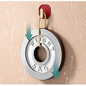 YISMAN 4 Packs Adhesive Wall Hooks, Waterproof Utility Hook Door Hanger, Bathroom Toilet Kitchen Office,Adhesive Heavy Duty Wall Hooks 10lb(Max)