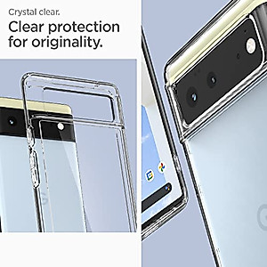 Spigen Ultra Hybrid [Anti-Yellowing Technology] Designed for Google Pixel 6 Case (2021) - Crystal Clear