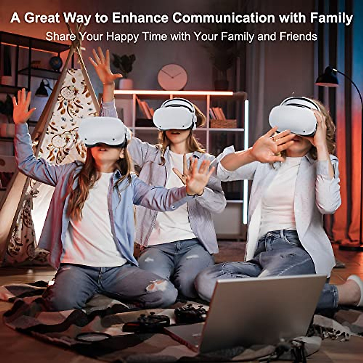 DUESI Head Strap for Oculus Quest 2, Adjustable Quest 2 Elite Strap, Replacement Meta Oculus Headset Accessories in VR, Enhanced Support & Balance, Reduce Head Pressure