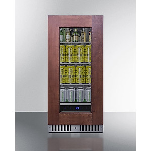 Summit 15” Built-In Beverage Center, Shallow 18” Depth Refrigerator, Commercially Approved, Panel Ready* - SDHG1533PNR (*Panel not Included)