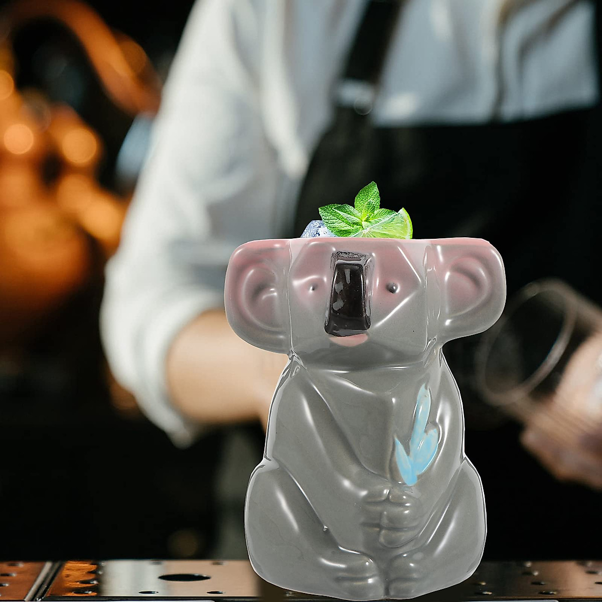 Beer Mug Expresso Coffee Cup Fun Drinks Cup Koala Shaped Ceramic Cup Personalized Tiki Cup Cup Drink Mug Champange Glasses Beer Mug Expresso Coffee Cup