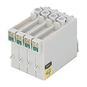 Fafeicy 4PCS Ink Cartridge Replacement, Cartridge Combo Pack Printer Accessories for Printer (T0561/T0562/T0563/T0564)