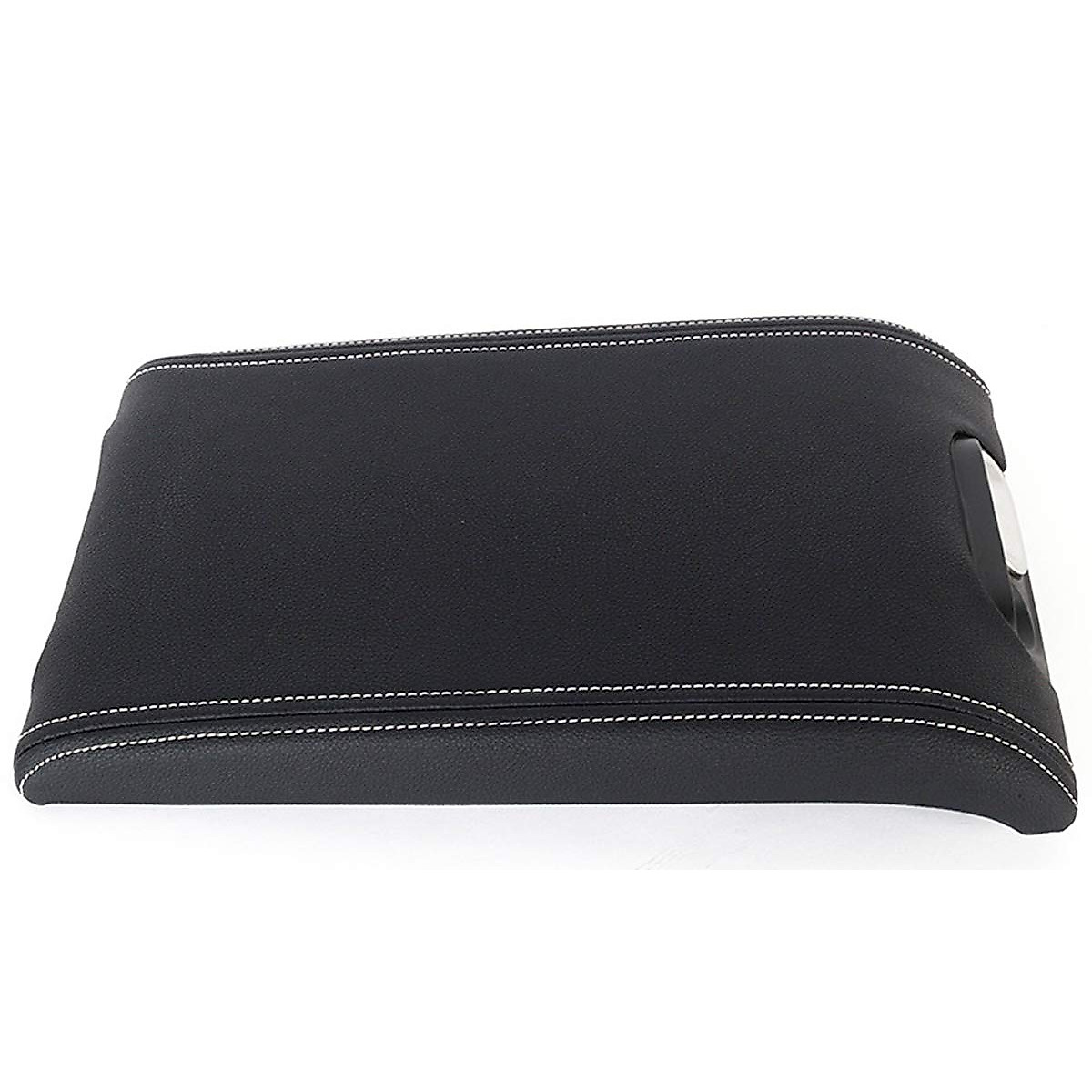 KARPAL Center Console Arm Rest Lid Cover Compatible With 2009-2014 Ford F-150 Black