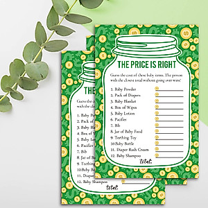 50 Price is Right Baby Shower Game - Funny Questions Bundle Pack - Guess If The Price is Right Baby Shower Game Ideas for Boys, Girls, or Gender Neutral.