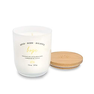 Aromatherapy Candle by Studio Oh! - Hope - 7.5-Ounce Coconut-Soy Blend Wax Scented Jar Candle for Home & Office - Burns up to 40 Hours